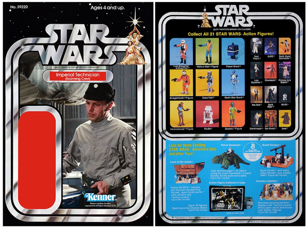 Imperial Technician (scanning Crew) - Star Wars - Kenner Cardback - Etsy