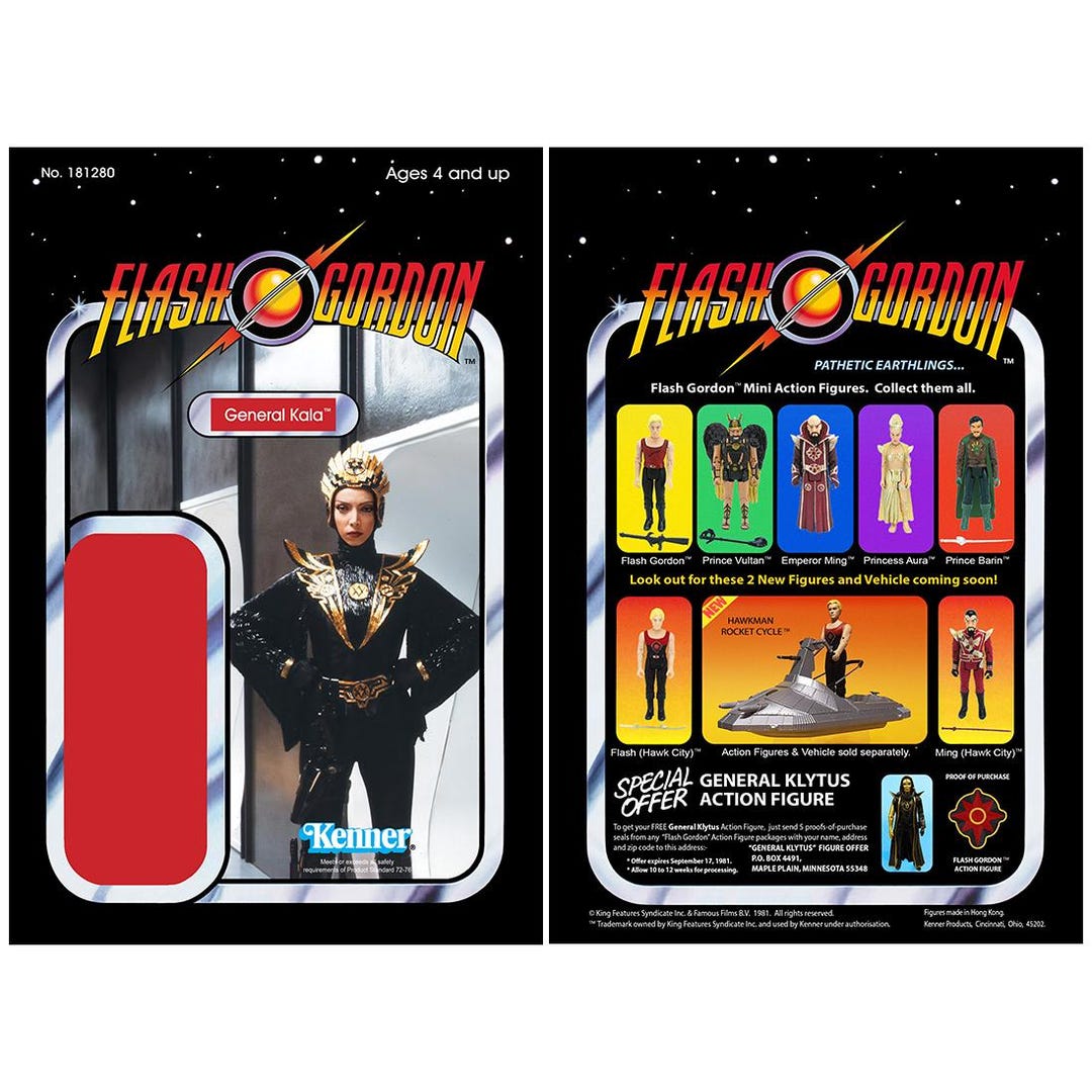 Flash Gordon - General Kala (1980 Movie) - Kenner Cardback - Etsy