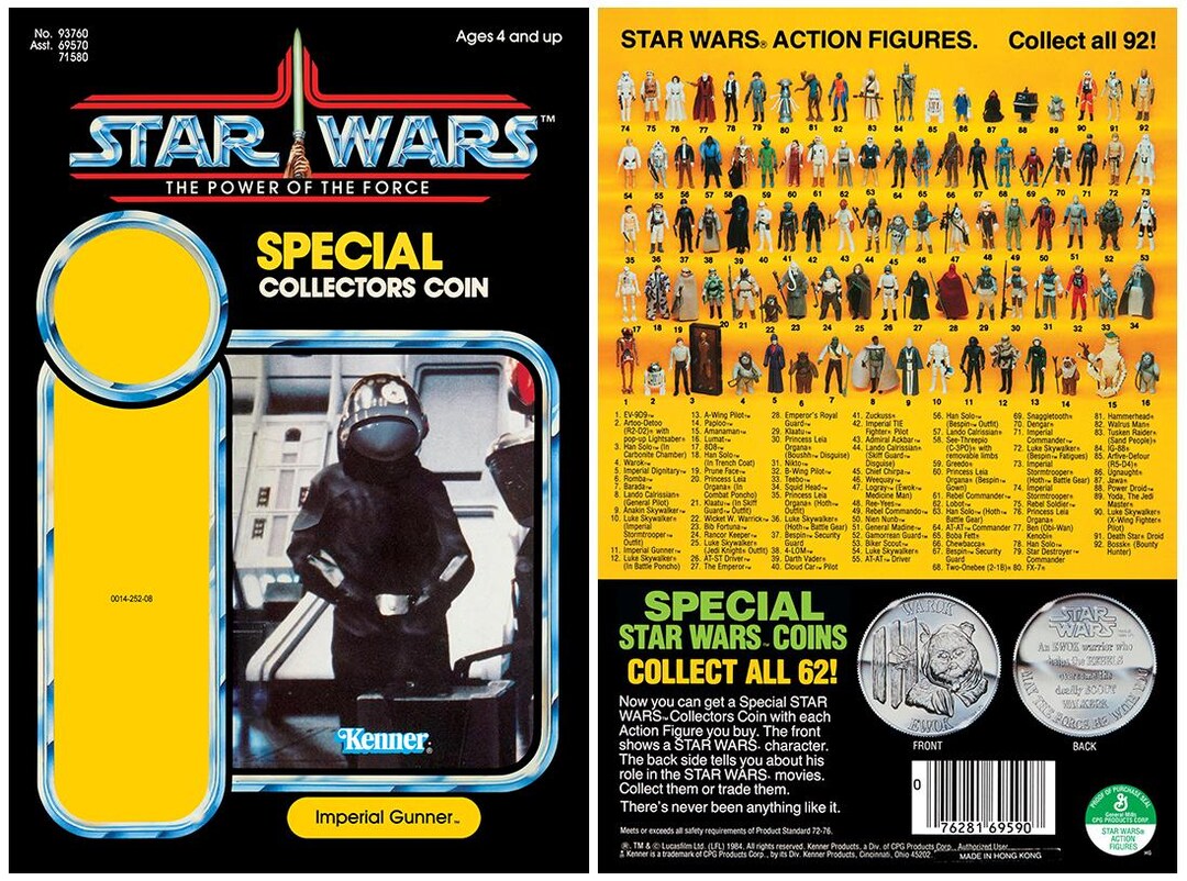 Power of the Force - Imperial Gunner - Kenner Cardback - Etsy