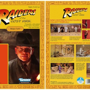Major Toht - Raiders of the Lost Ark - Alternate Kenner Cardback - Etsy