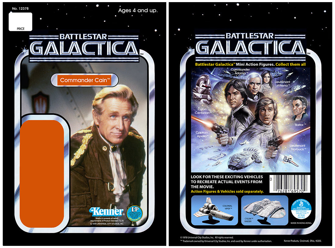 Commander Cain - (battlestar Galactica 1978) - Kenner Cardback - Etsy