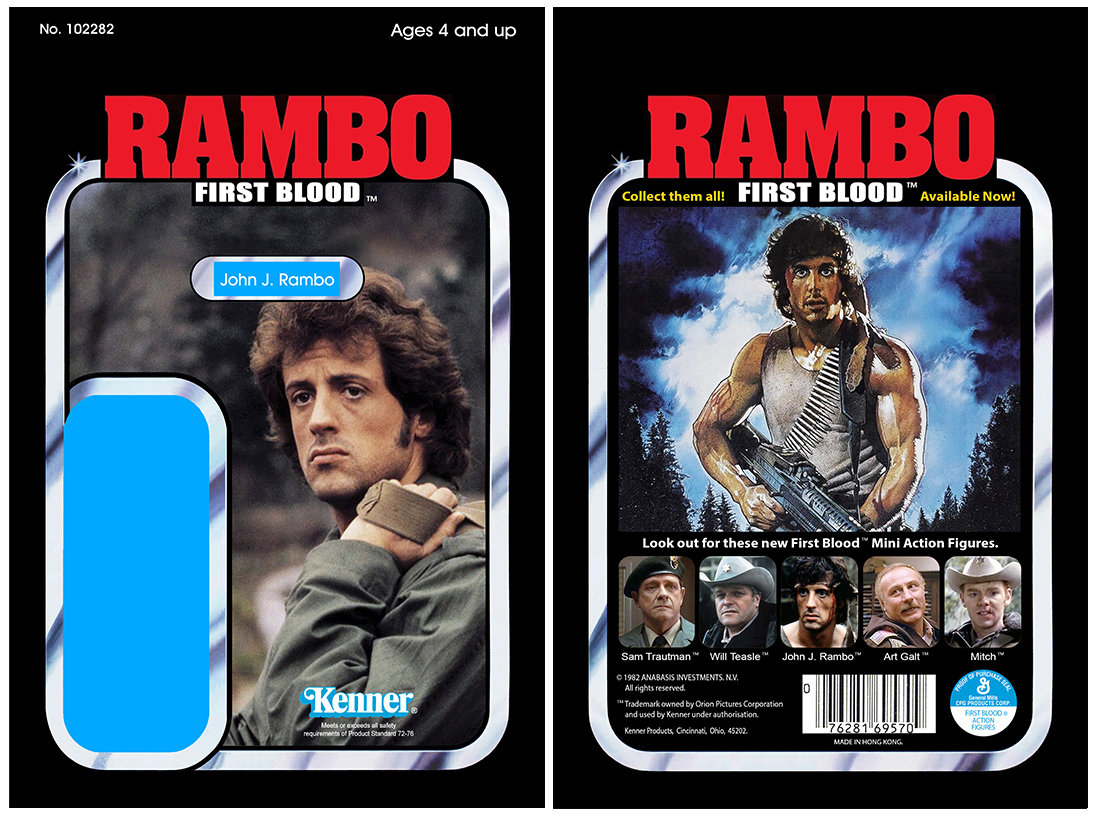 John J. Rambo rambo First Blood 1982 Kenner Cardback - Etsy UK