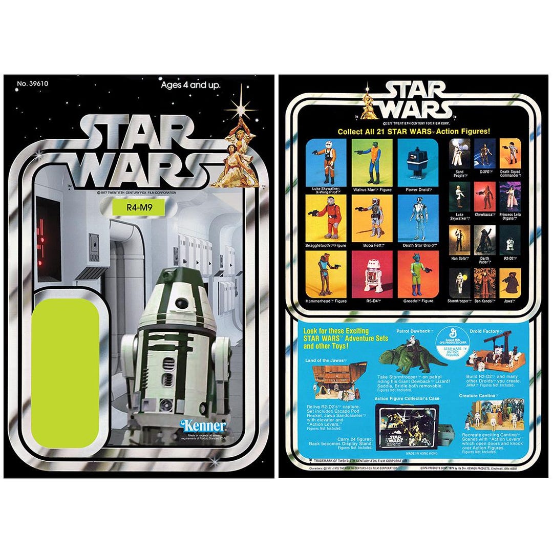 R4-M9 - Star Wars - Kenner Cardback - Etsy