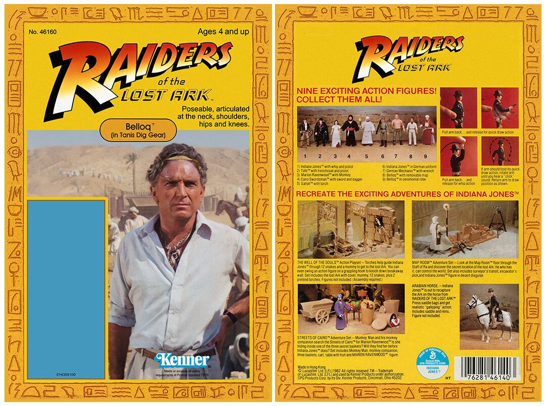 Belloq (in Tanis Dig Gear) - Raiders of the Lost Ark - Alternate Kenner ...