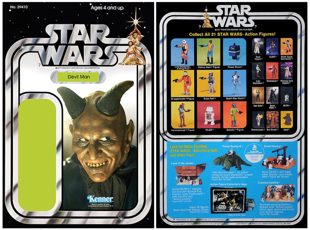 Devil Man (labria) - Star Wars - Kenner Cardback - Etsy