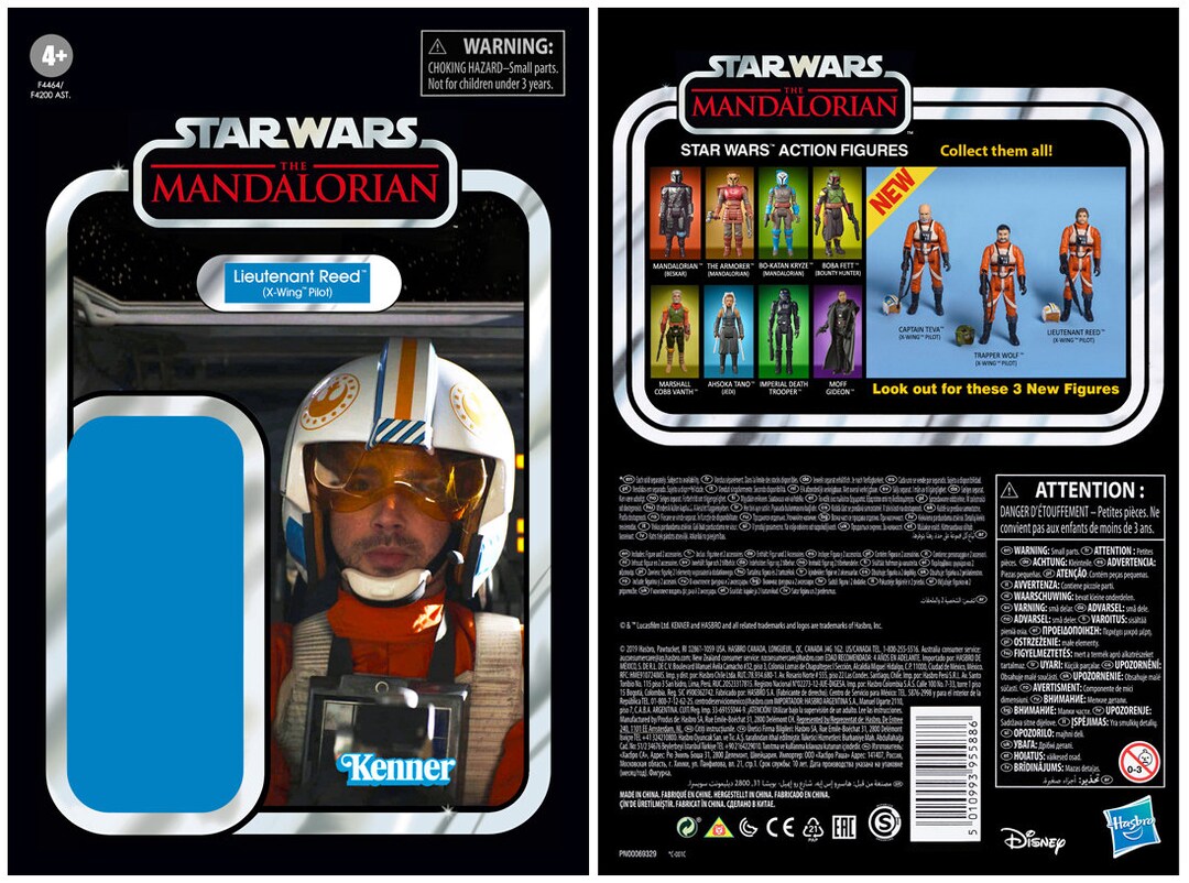 Lieutenant Reed - the Mandalorian - Retro Collection Kenner Cardback - Etsy