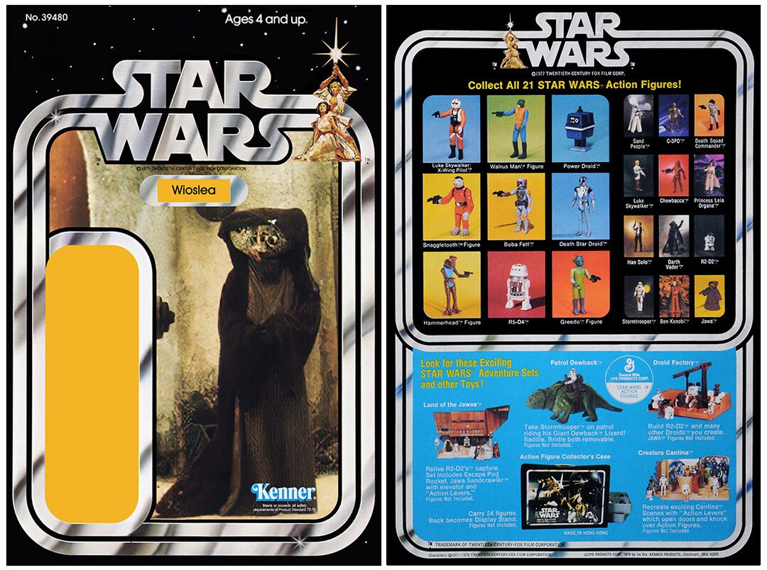 Wioslea Star Wars Kenner Cardback - Etsy