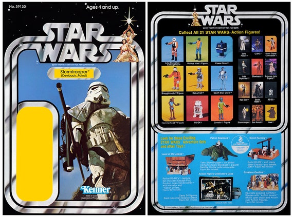 Stormtrooper Dewback Patrol Star Wars Kenner cardback | Etsy