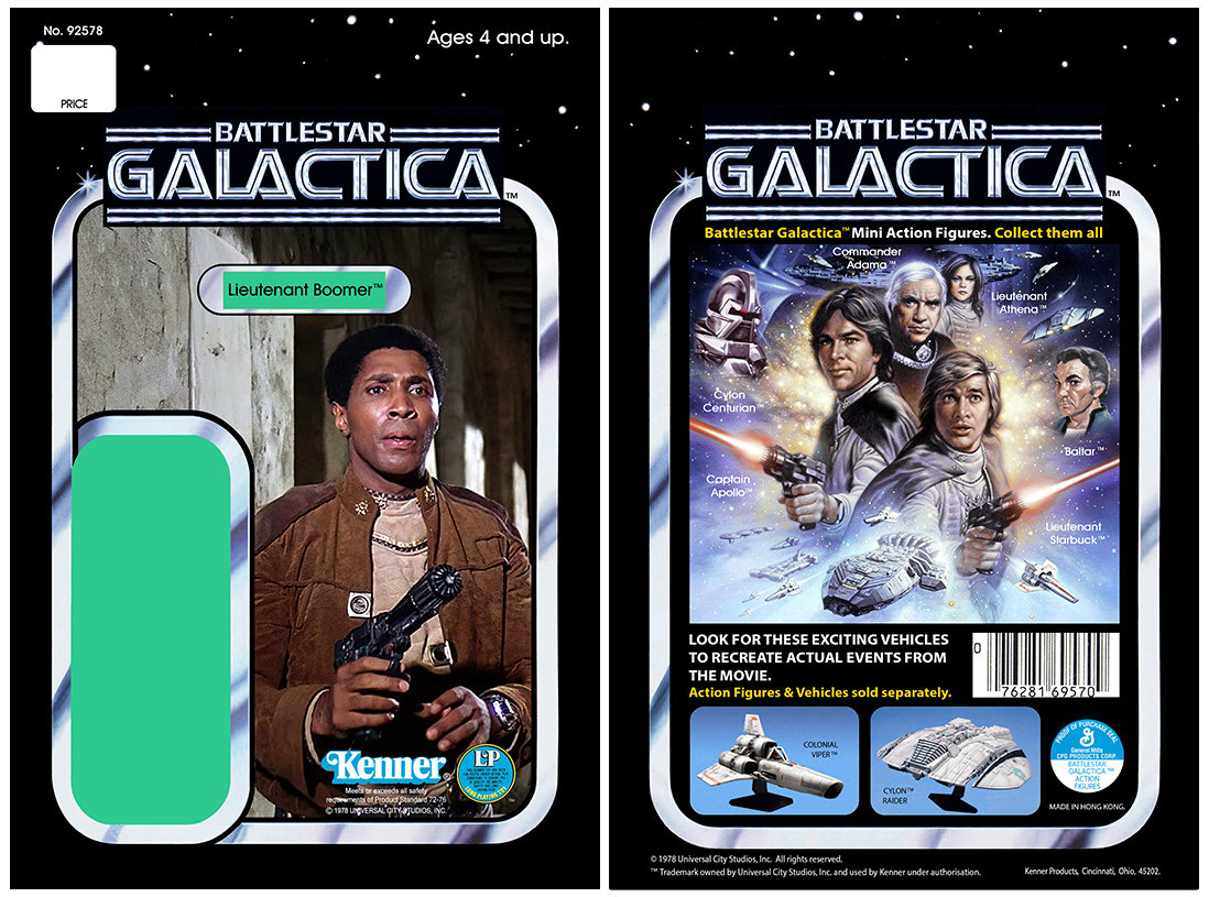 Lieutenant Boomer - Battlestar Galactica 1978 - Kenner Cardback - Etsy