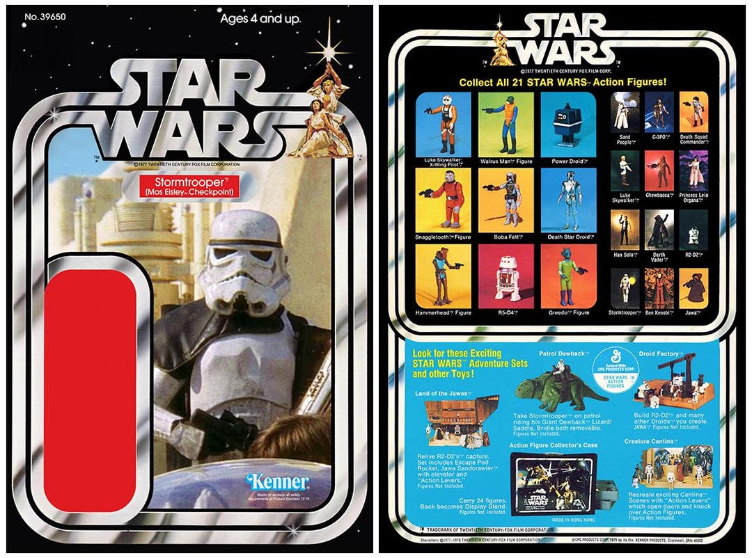 Stormtrooper mos-eisley Checkpoint Star Wars Kenner Cardback Option 2 ...