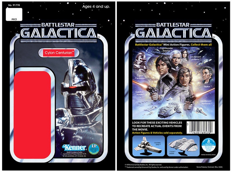 Cylon Centurian - (battlestar Galactica 1978) - Kenner Cardback - Etsy