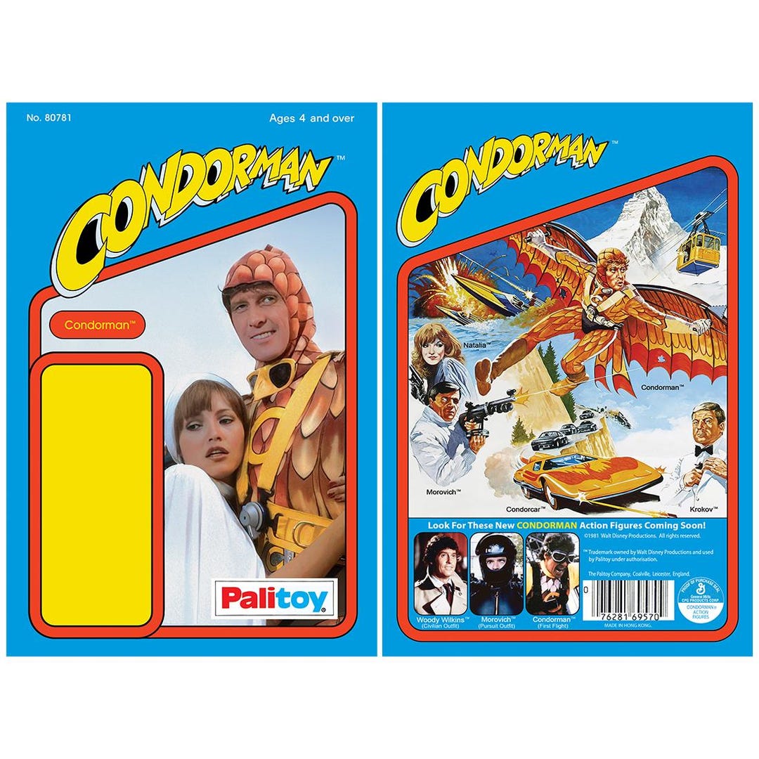 Condorman (michael Crawford) - 1981 Disney Movie - Palitoy Cardback - Etsy