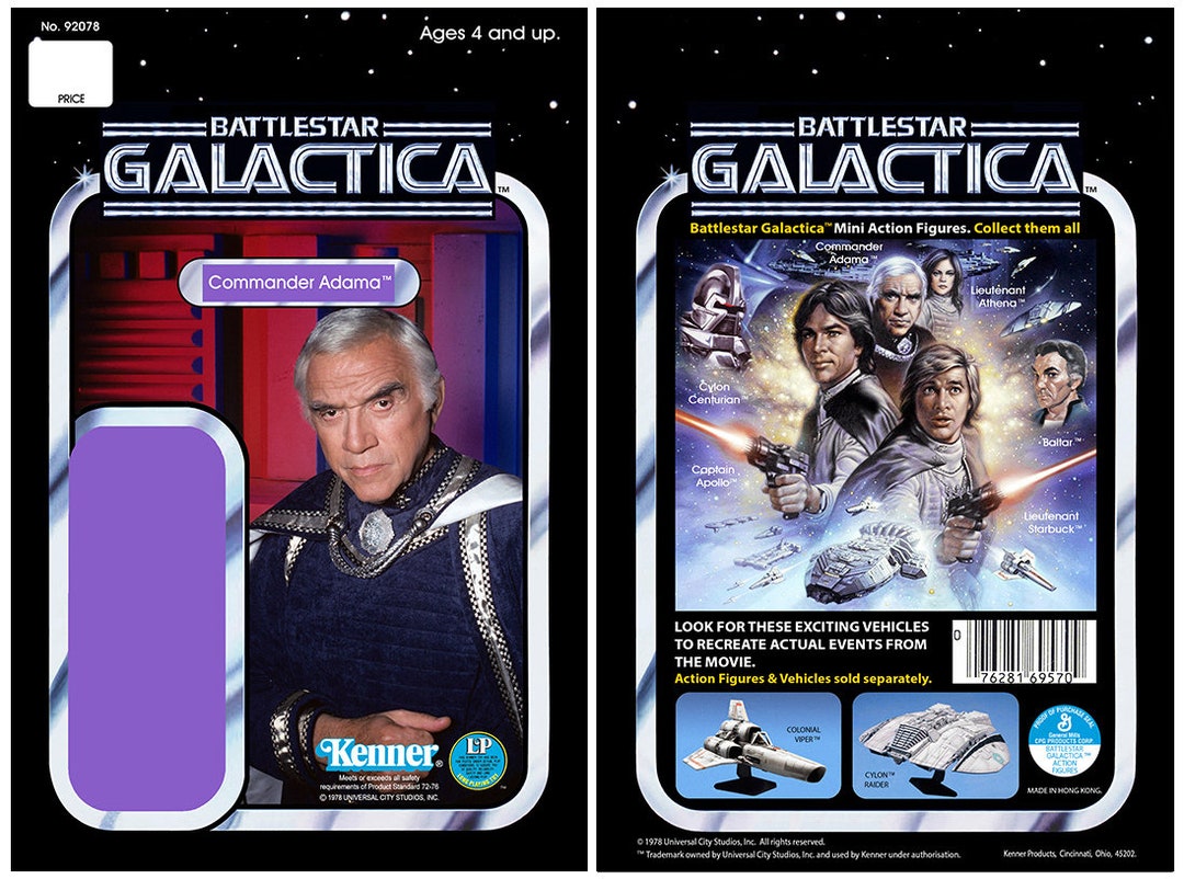 Commander Adama (lorne Greene) - Battlestar Galactica 1978 - Kenner ...
