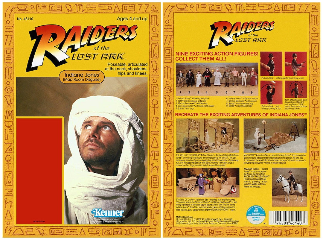 Indiana Jones (map Room Disguise) - Raiders of the Lost Ark - Kenner ...