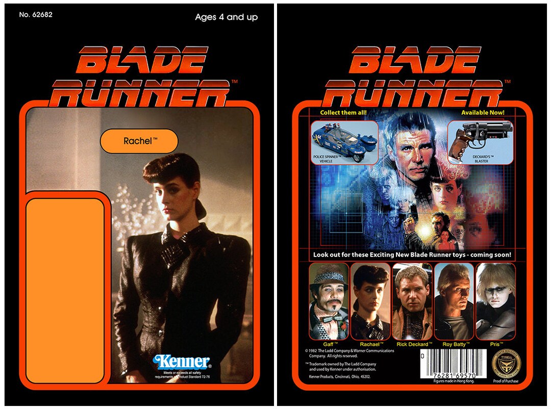 Rachel (sean Young) - Blade Runner (1982) - Kenner Cardback - Etsy