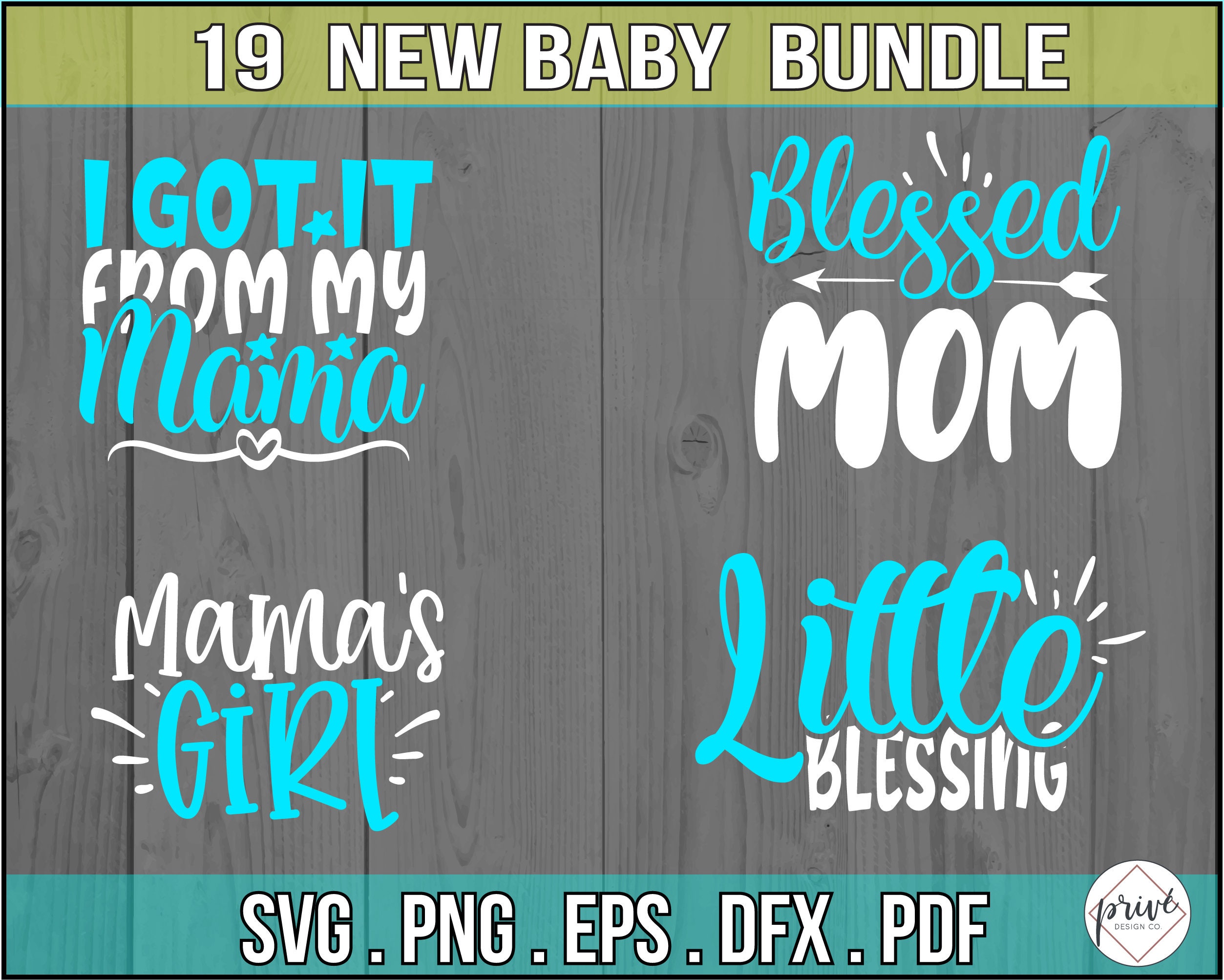 New Baby SVG Bundle for Baby Boy Baby Girl Designs for Cricut SVG Cut ...