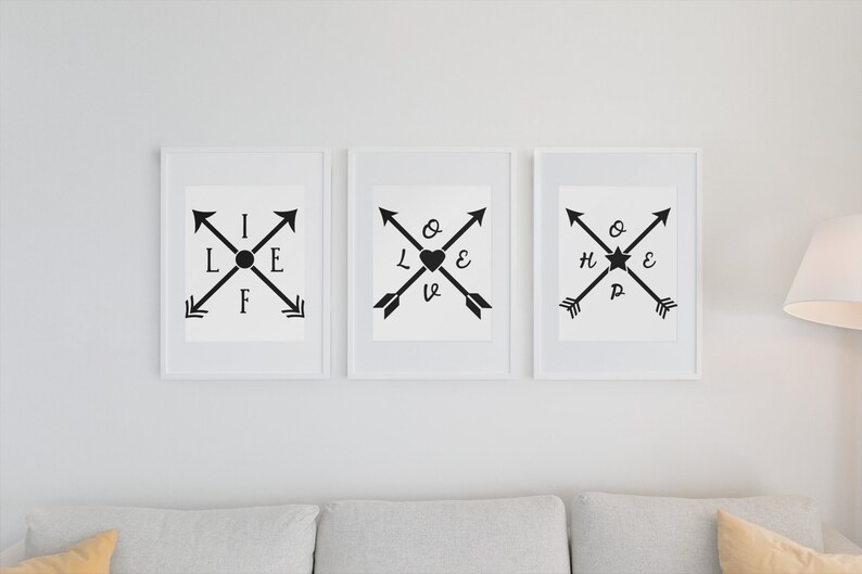 Arrow Frame SVG Bundle for Canvas Print Designs for Print on Demand ...