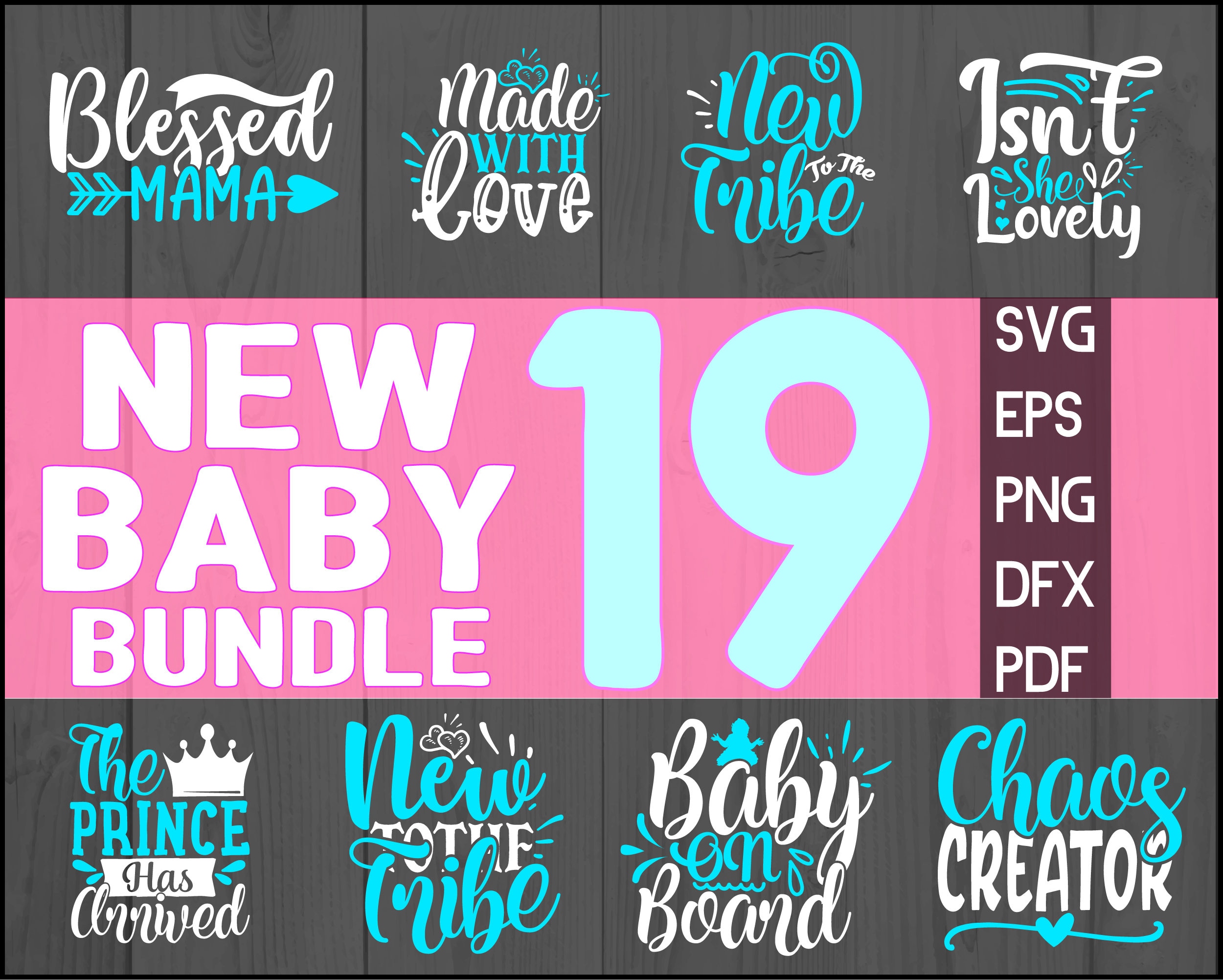 New Baby SVG Bundle for Baby Boy Baby Girl Designs for Cricut SVG Cut ...