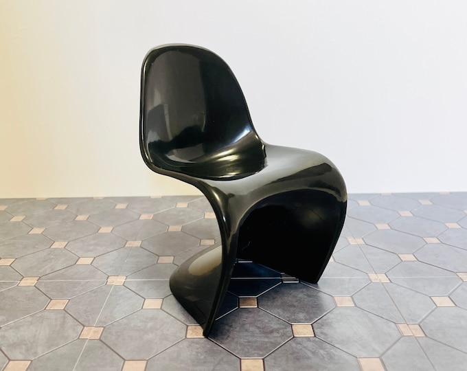 1:6 Miniature S Shape Chair-black 1/6 Dollhouse 12 Inches - Etsy