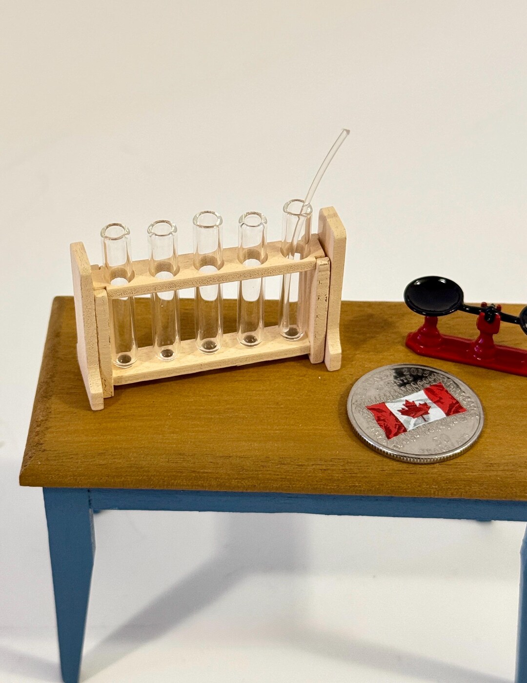 Miniature Glass Test Tube Set,1/12 One Inch 1:6 Scale Dollhouse Lab ...