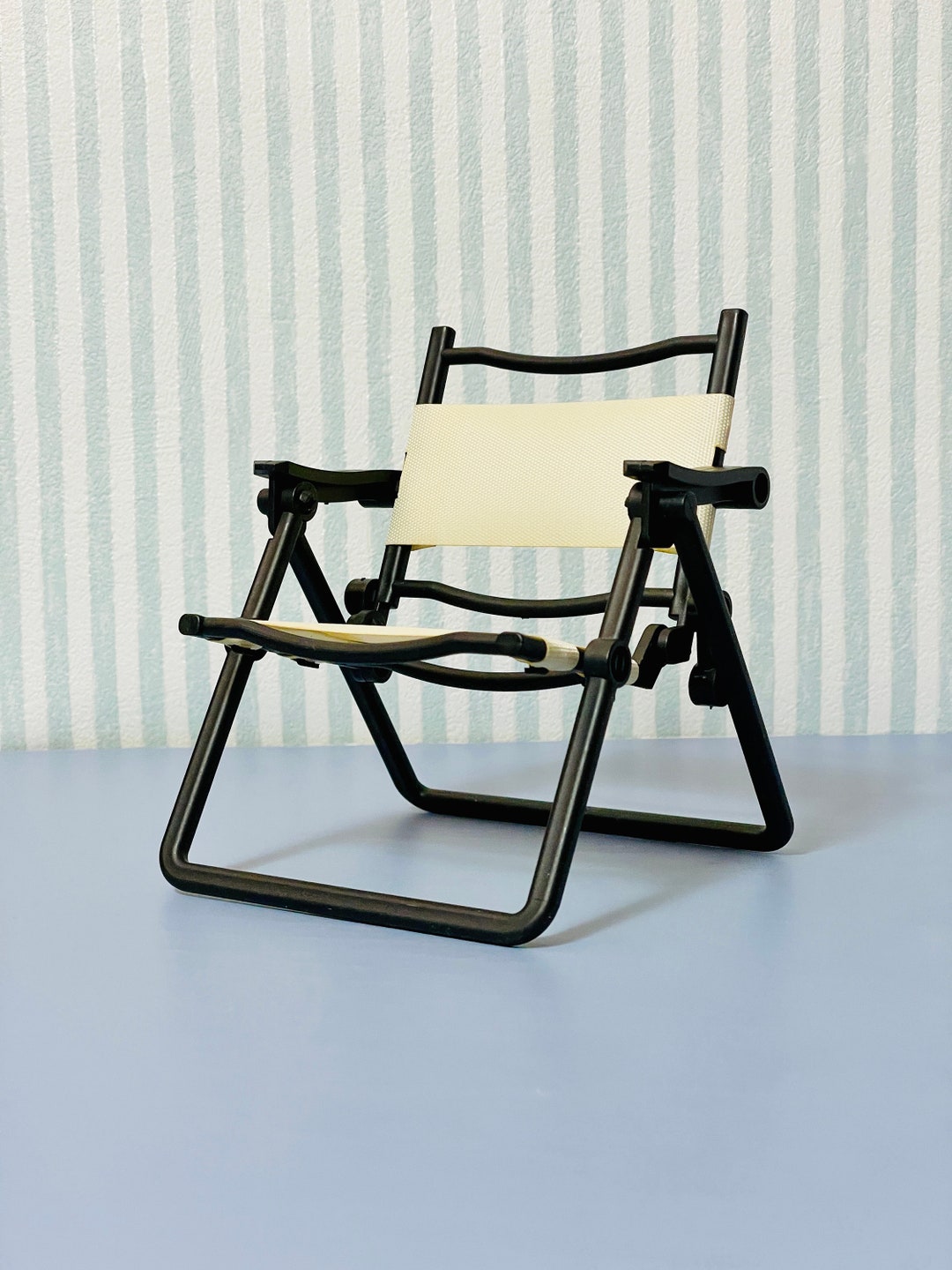 1:6 Miniature Foldable Camping Chair, 1/6 Dollhouse 12 Inches Doll ...