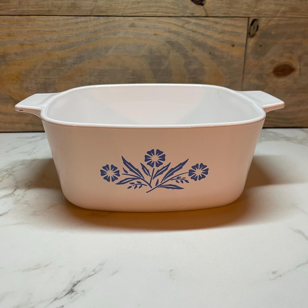 Corning Ware Blue Cornflower Ceramic Baking Casserole Dish - No Lid - 1 ...