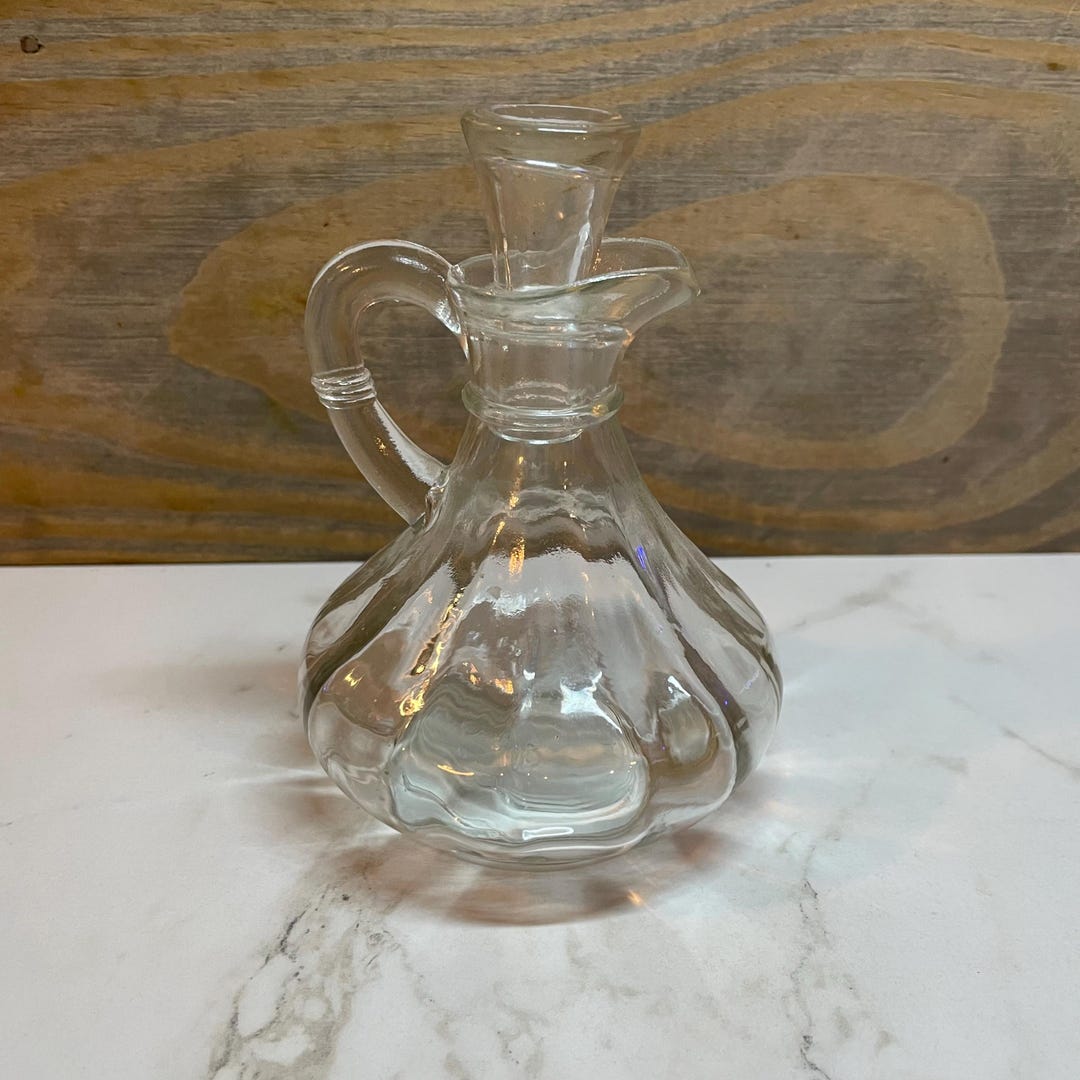 Anchor Hocking Clear Glass Cruet Oil / Vinegar Bottle With Stopper - Etsy