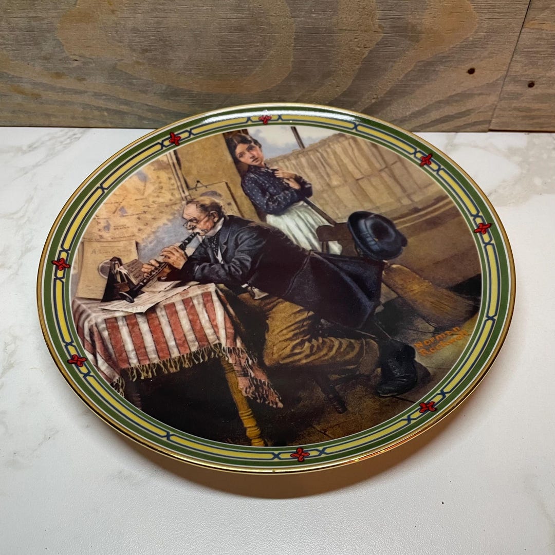 Norman Rockwell the Musician's Magic Collectors Plate in Knowles Fine ...