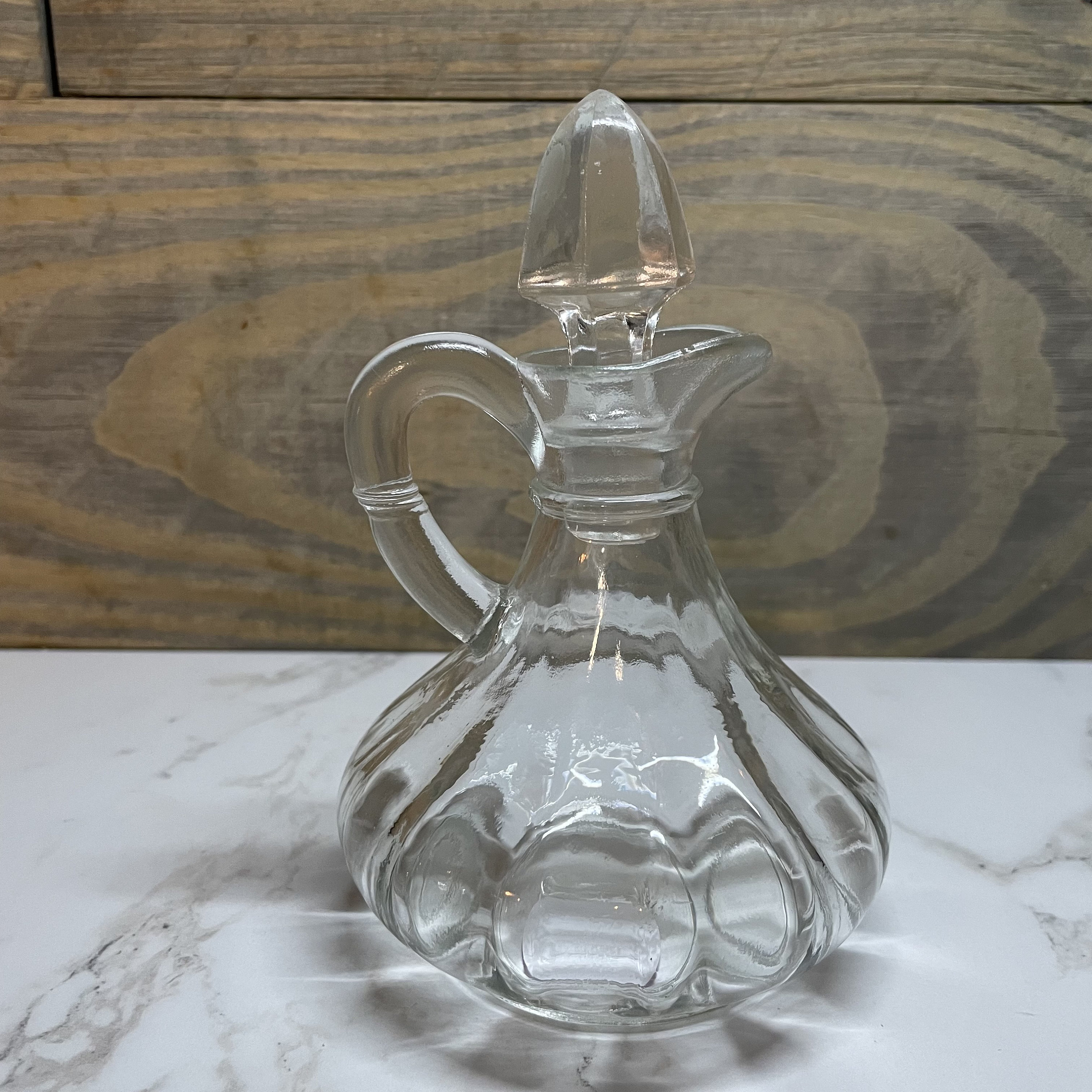Anchor Hocking Clear Glass Cruet & Stopper Vinegar Oil Syrup - Etsy
