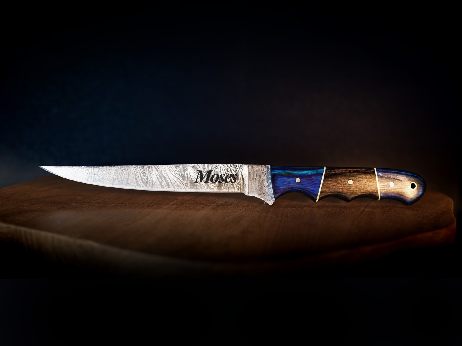 Fillet Fishing Knife Handmade Damascus Steel Knife With Flexible Blade ...