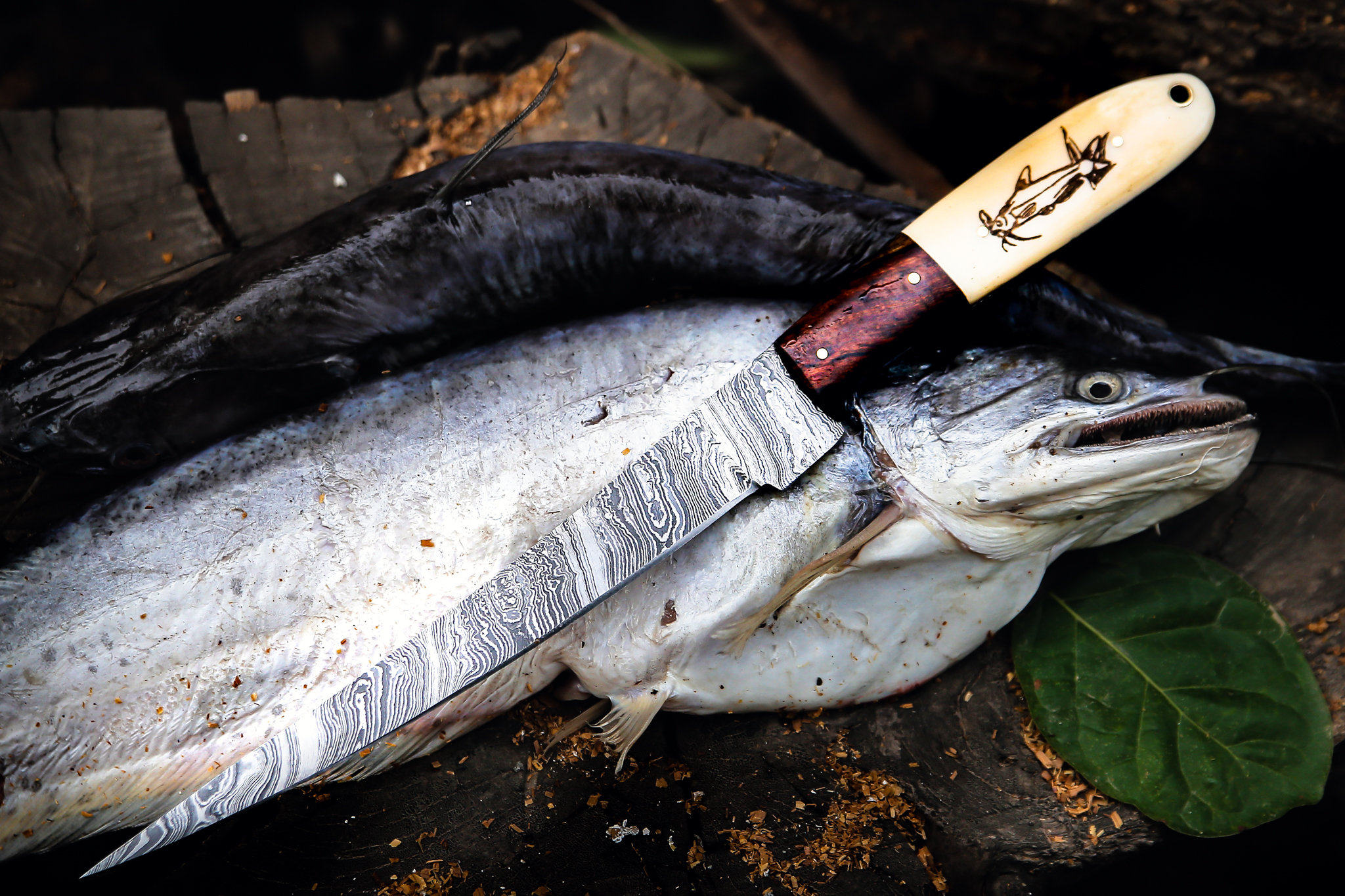 Fillet Fishing Knife Handmade Damascus Steel Knife With - Etsy