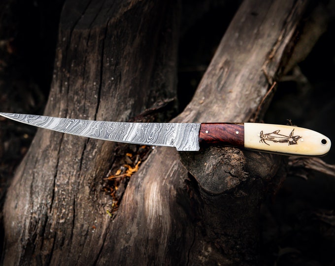 Personalized Fillet Knife and Sheath, Unique Custom Engraved Gift for ...