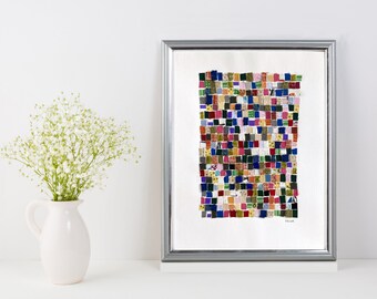 Fiber Art Collage - Etsy