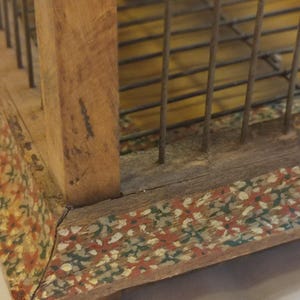 Antique Primative Bird Cage wood Art bird Cage vintage Bird Cage Home ...