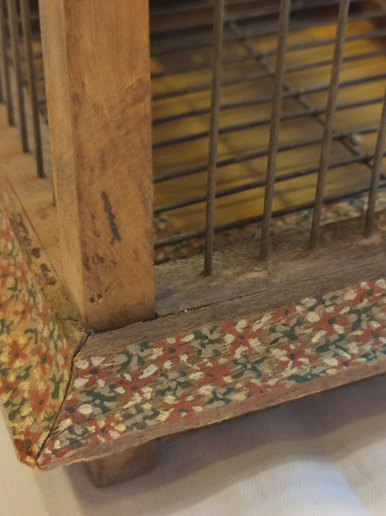 Antique Primitive Wooden Bird Cage: Folk Art Home Decor - Etsy