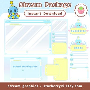 Sonic Chao / Stream Overlay / Panels / Screens / Customize - Etsy