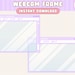 Twitch Stream Webcam Overlay Frame / Purple / Kawaii Cute Pastel - Etsy