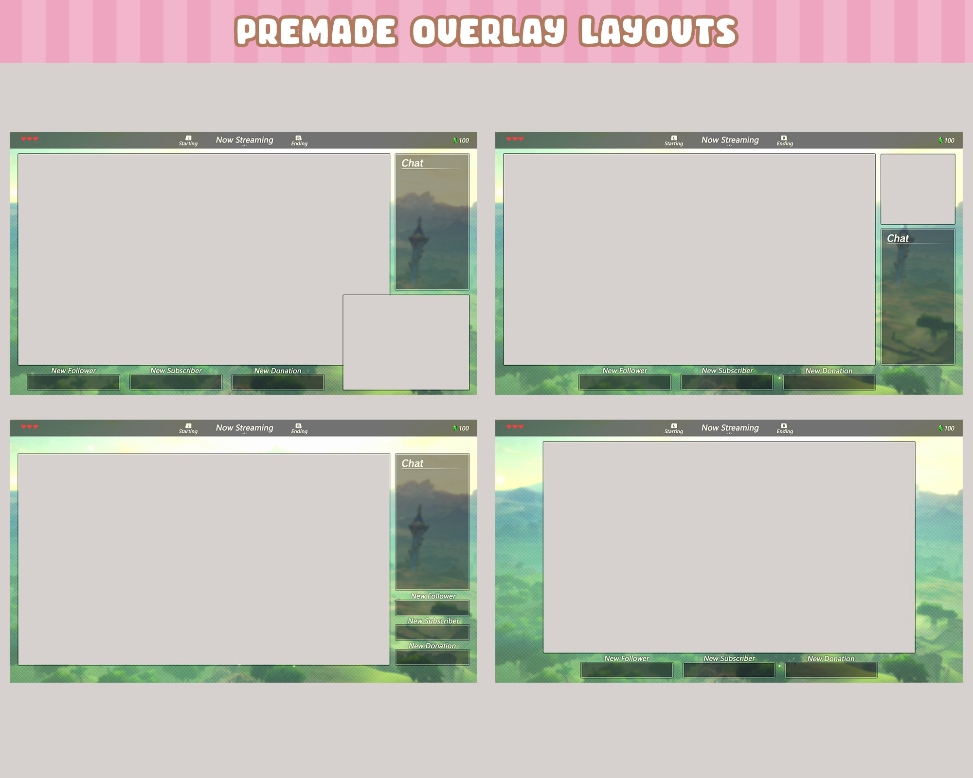 Twitch Stream Overlay / the Legend of Zelda: Breath of the - Etsy