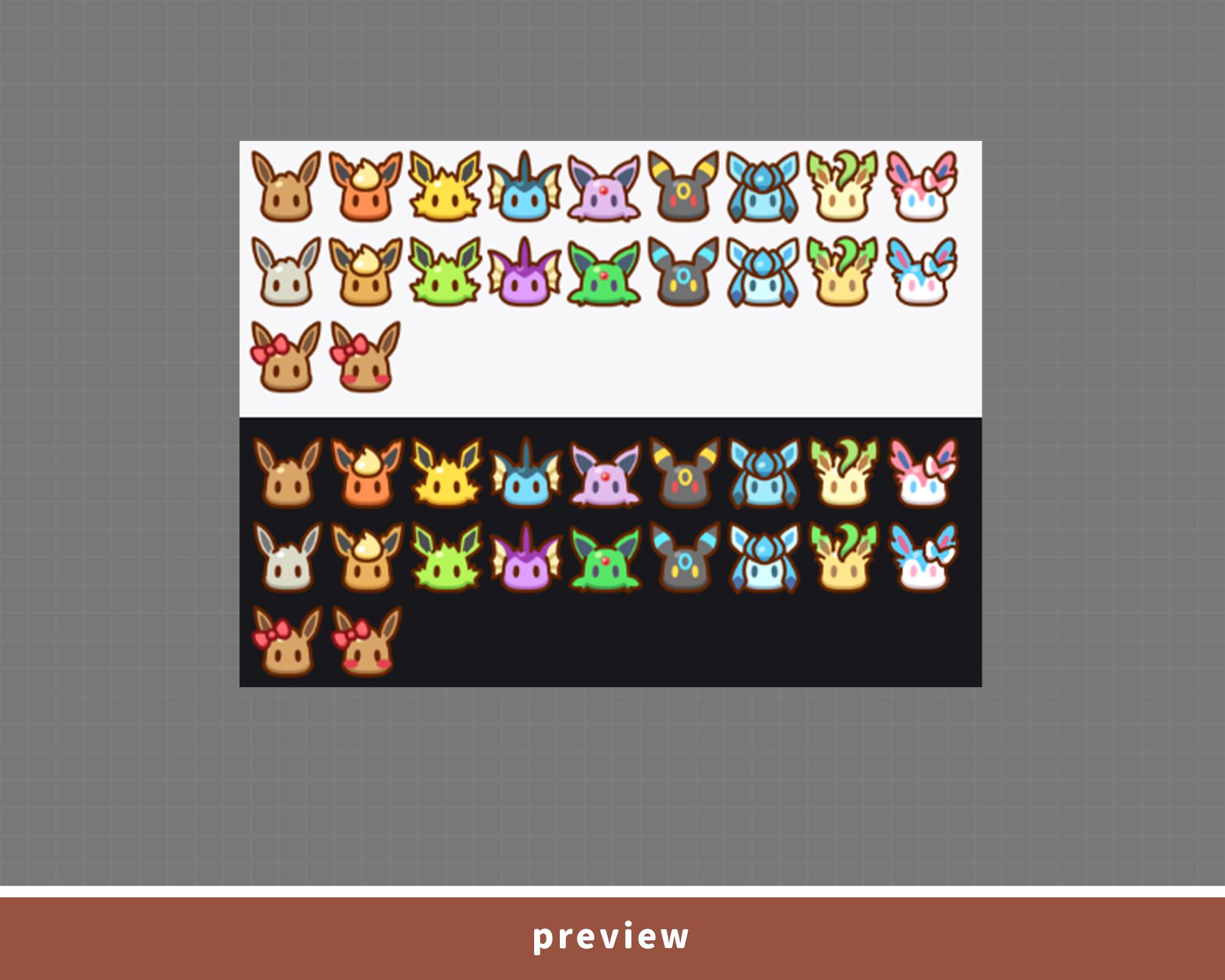 Pokémon | Twitch Youtube Discord Badges + Flair / Eeveelutions - Etsy