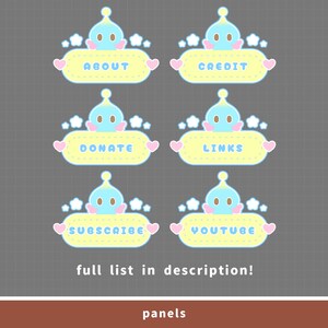 Sonic Chao / Stream Overlay / Panels / Screens / Customize - Etsy Canada