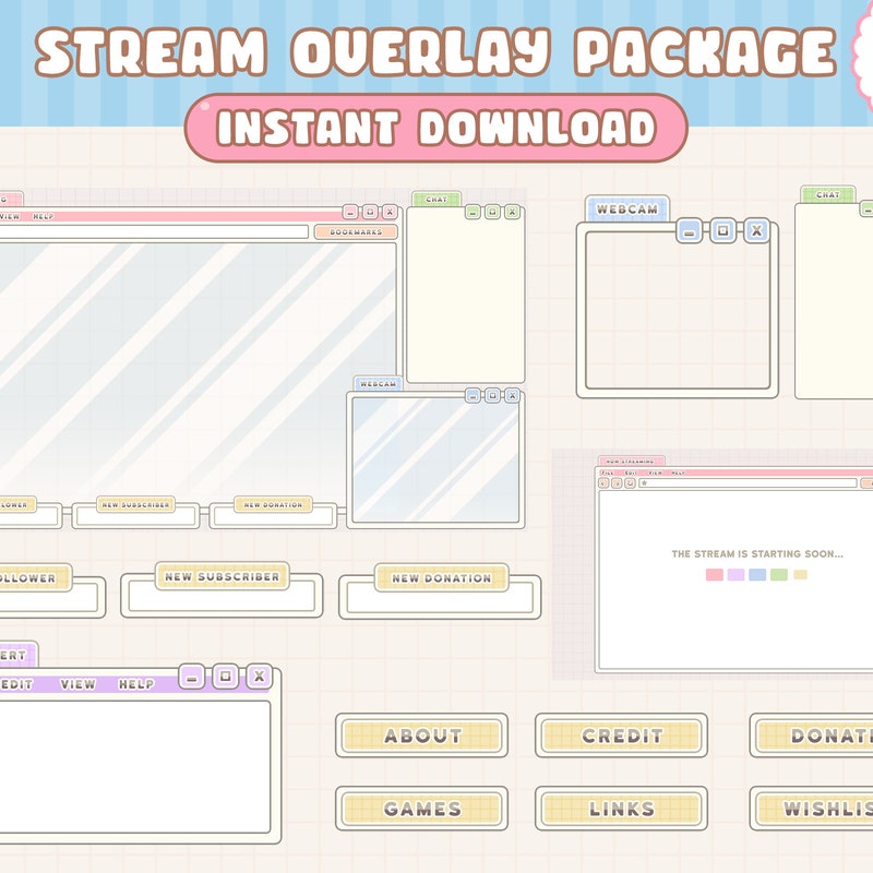 Windows Twitch Overlay - Etsy