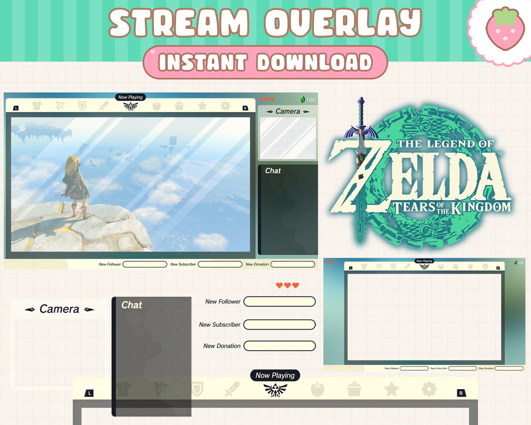 Twitch Stream Overlay / the Legend of Zelda: Tears of the - Etsy