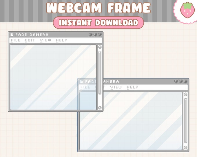 Twitch Stream Webcam Overlay Frame / Pink / Kawaii Cute Pastel - Etsy ...