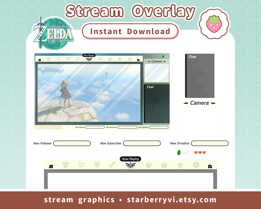 Twitch Stream Overlay / the Legend of Zelda: Tears of the Kingdom ...