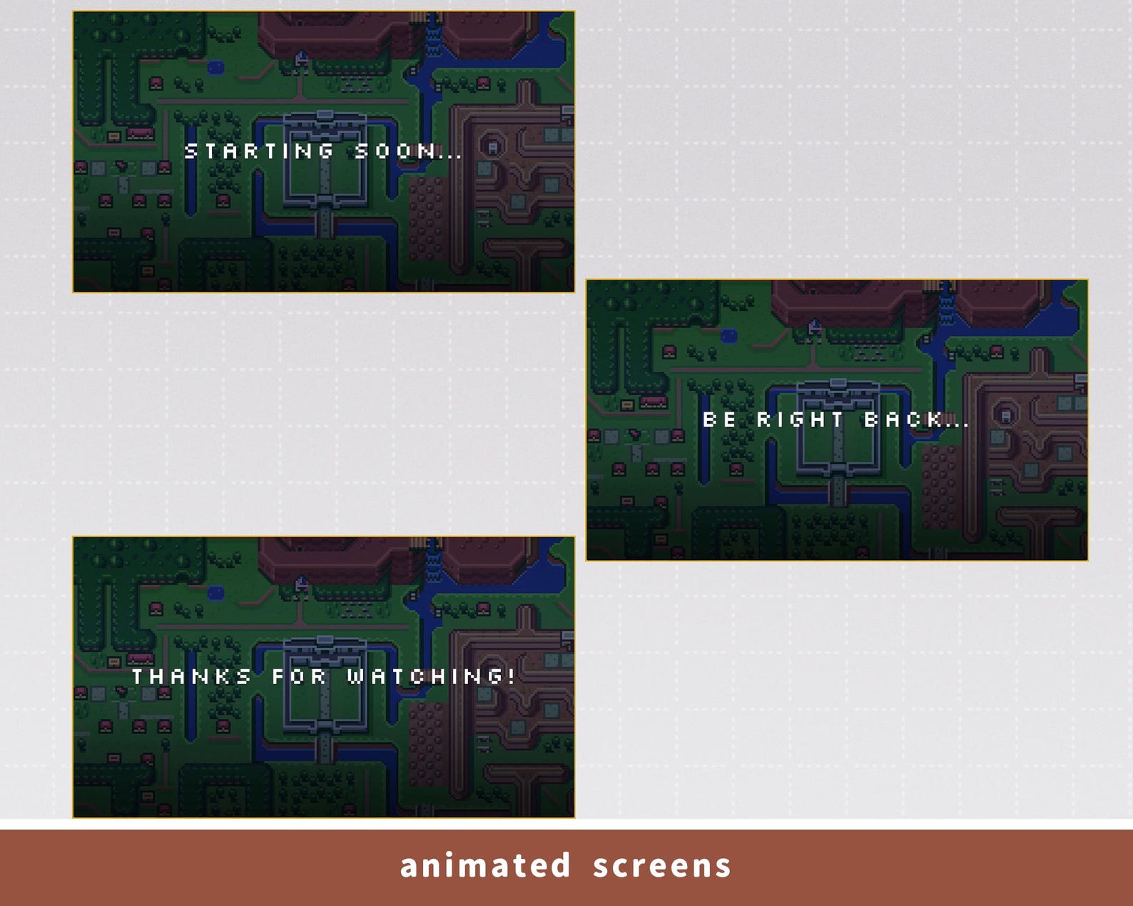 The Legend of Zelda | Twitch Youtube Stream Overlay + Animated Screens ...
