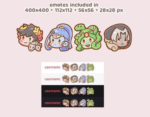 Twitch Discord Emotes / Hades / Zagreus Megaera Dusa Thanatos - Etsy Canada