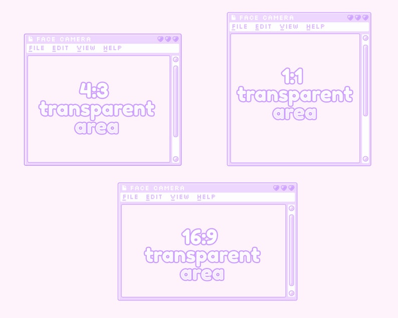 Twitch Stream Webcam Overlay Frame / Purple / Kawaii Cute Pastel - Etsy