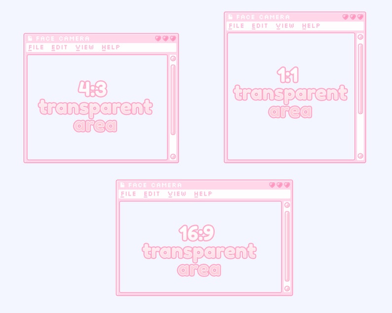 Twitch Stream Webcam Overlay Frame / Pink / Kawaii Cute Pastel - Etsy