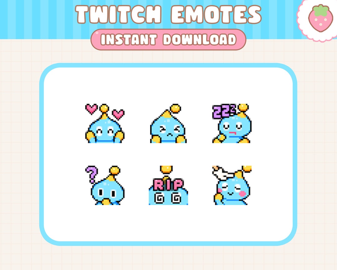 Twitch Discord Emotes / Sonic Chao / Kawaii Pixel Art - Etsy