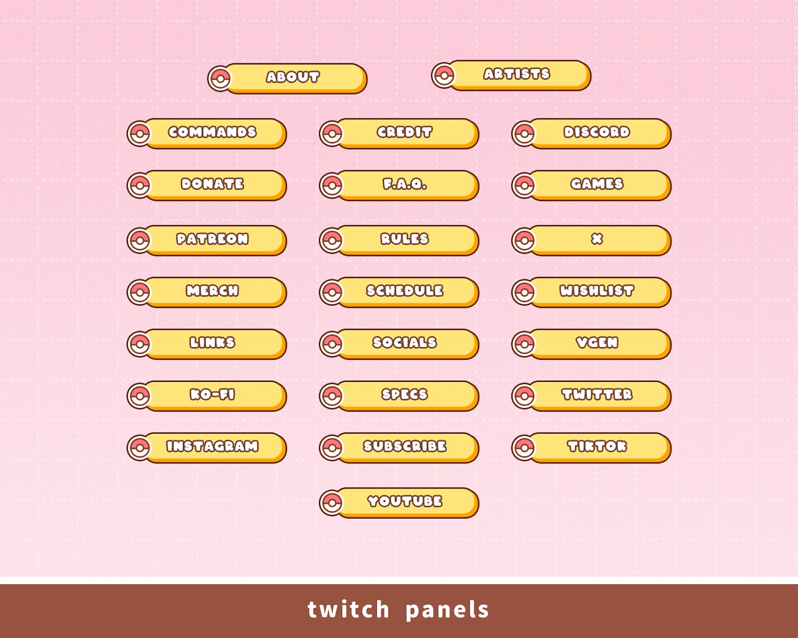 Pokémon | Twitch Youtube Stream Overlay + Twitch Panels / Customize ...